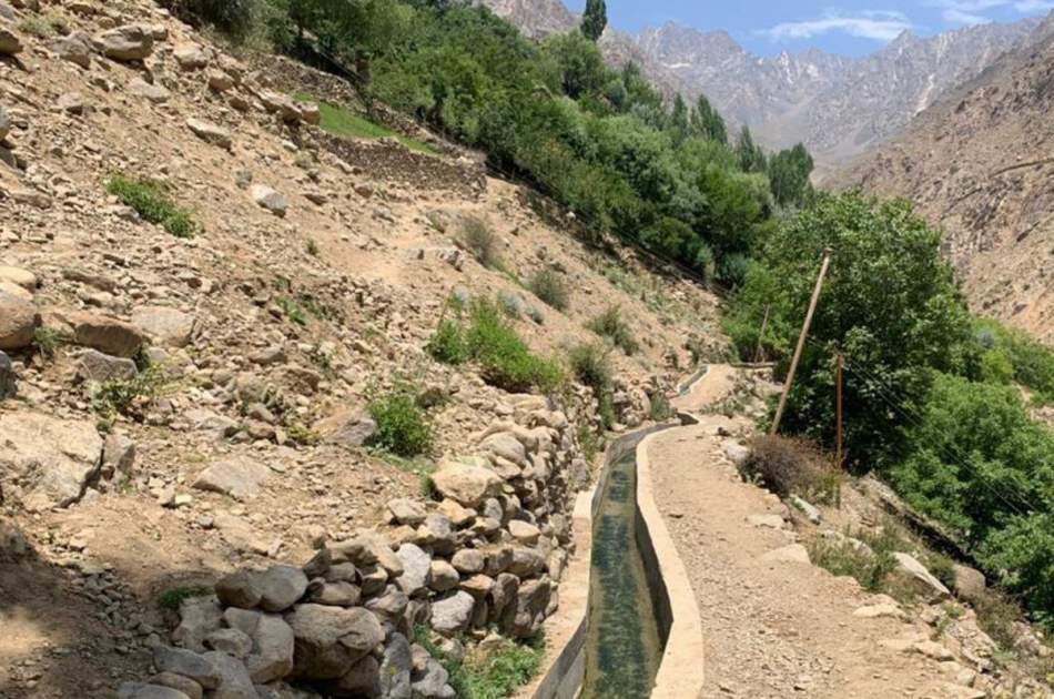 Canal reinforcement and lining project completed in Abshar district of ...