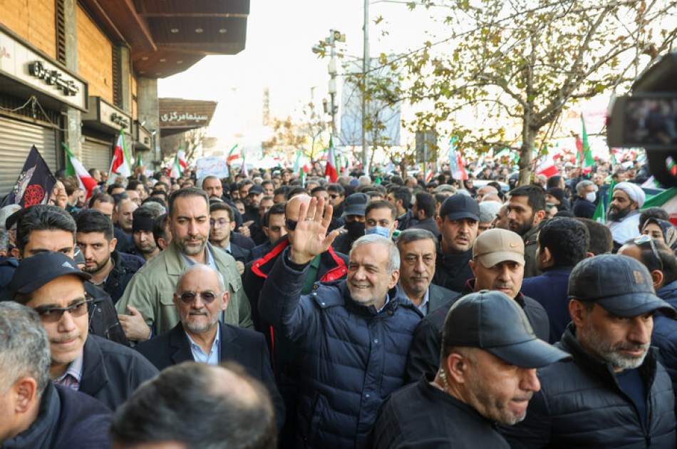 Nationwide march in Iran condemning recent unrest in the country ...